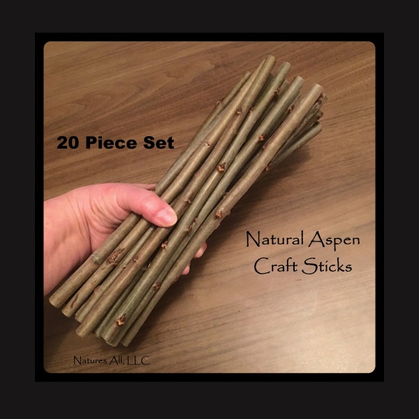 Natural Craft Sticks - Etsy
