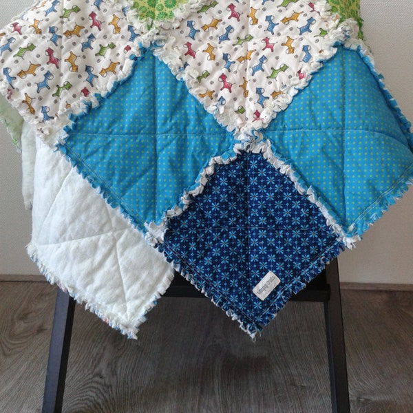 Baby Boy Rag Quilt - Etsy
