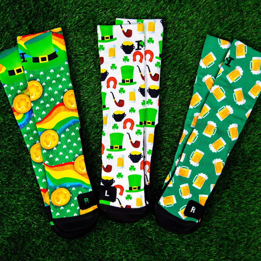 Customized St-patricks Socks - Personalized St. Pat's Socks, St. Pat's ...