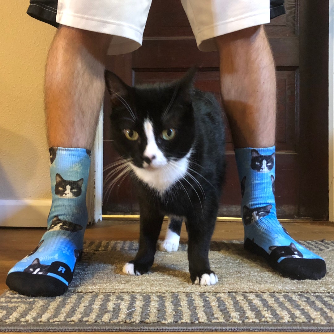 Custom Cat Printed Socks Customized Photo Socks Personalized Socks ...