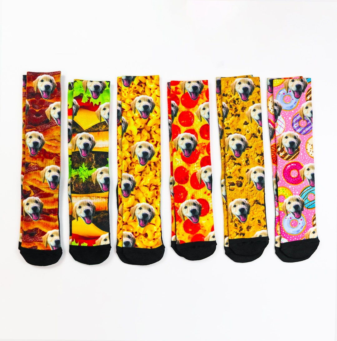 Custom Dog Printed Socks Customized Photo Socks Personalized Socks ...
