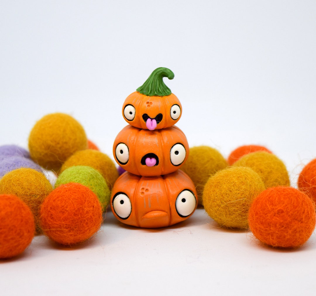Halloween Pumpkin Stack, Pumpkin Figure, Indoor Decoration, Tiered Tray ...