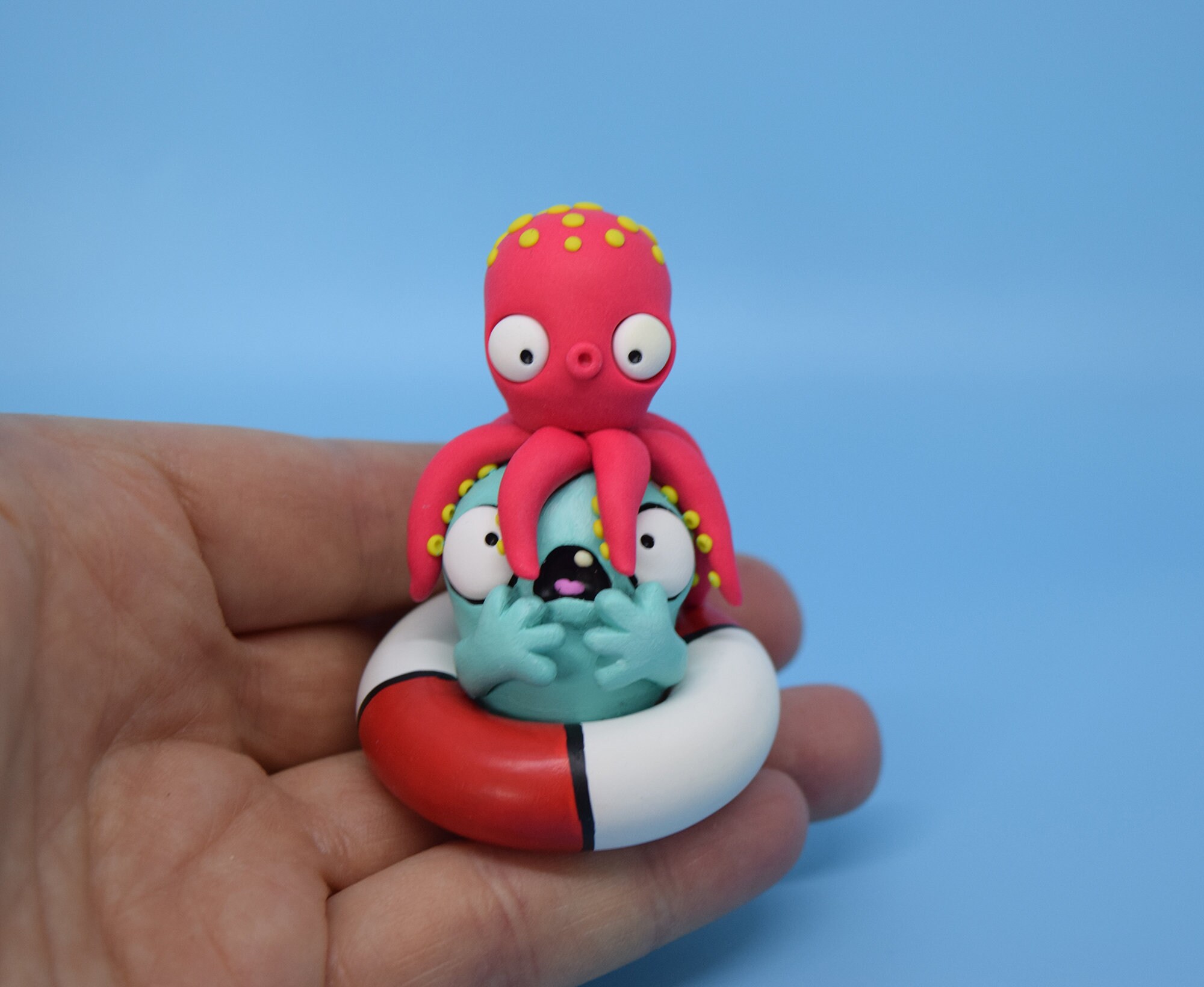 Monster and Octopus Figure Kraken Decor Shelf Ornament Best | Etsy