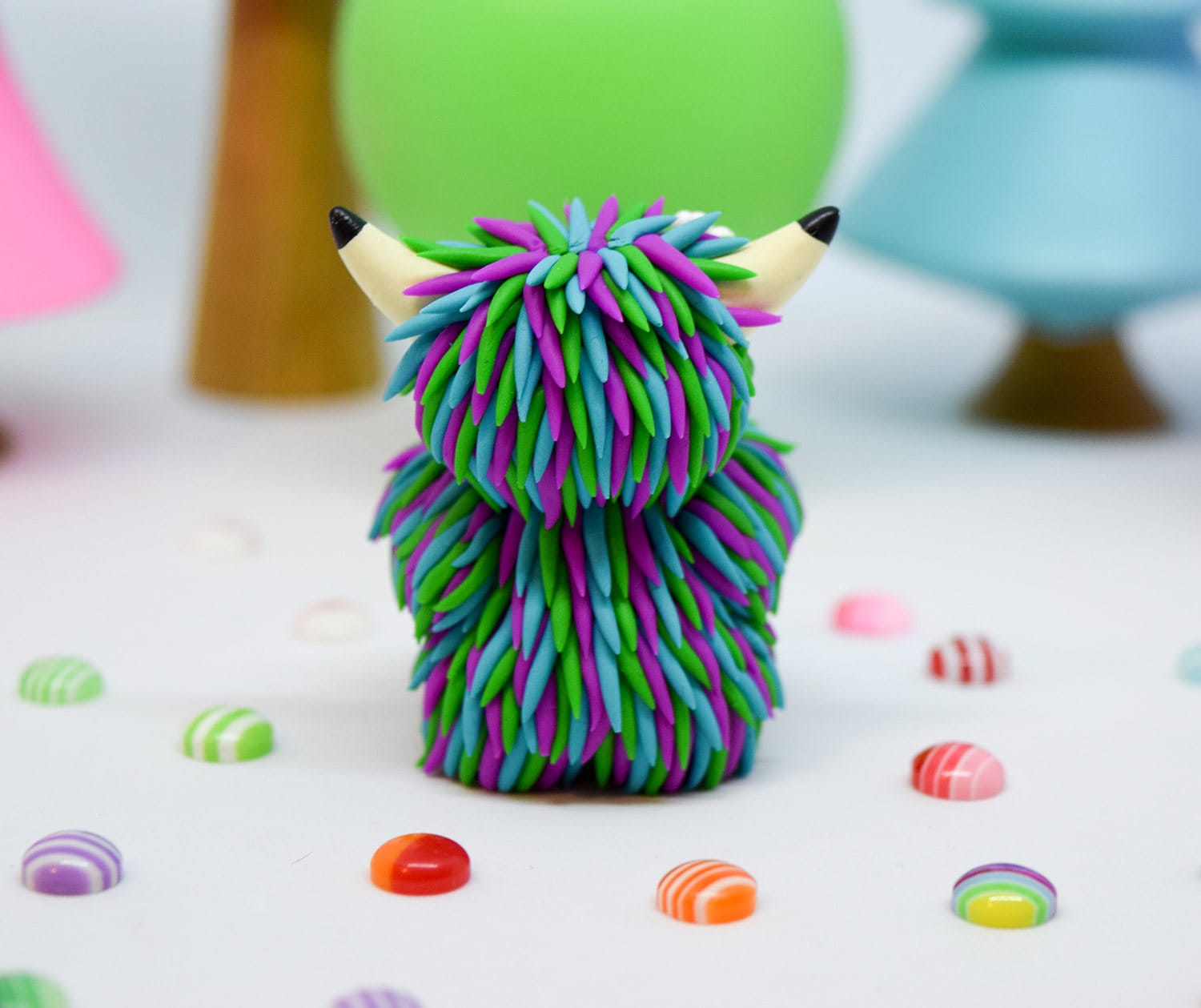 Mrs Monster Cute Monster Gift for Her Gift for Him Rainbow - Etsy