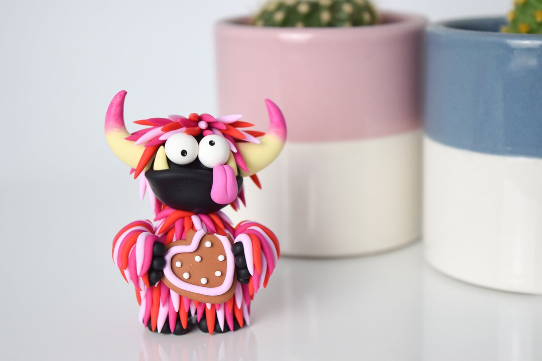 Love Crazed Valentine's Monster, Valentine's Gift Figurine - Etsy