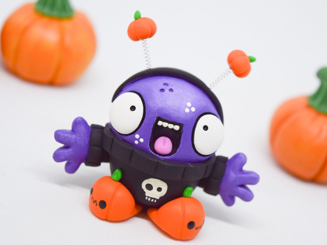 Halloween Monster Figurine, Miniature Halloween Decor, Creepy Cute Gift ...