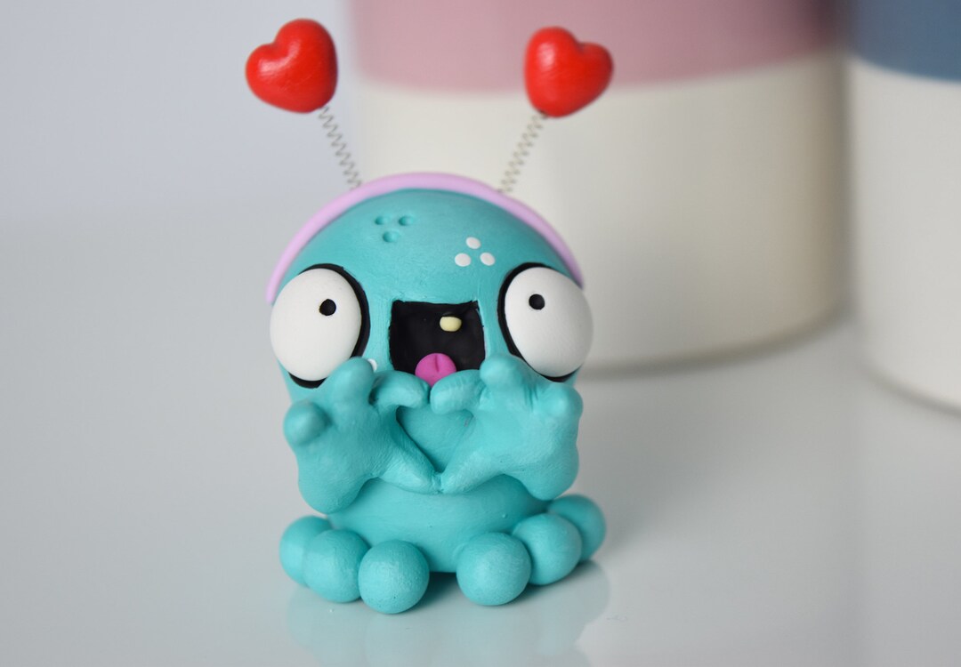 Valentine's Day Gift Gubbin, Cute Monster Figurine - Etsy