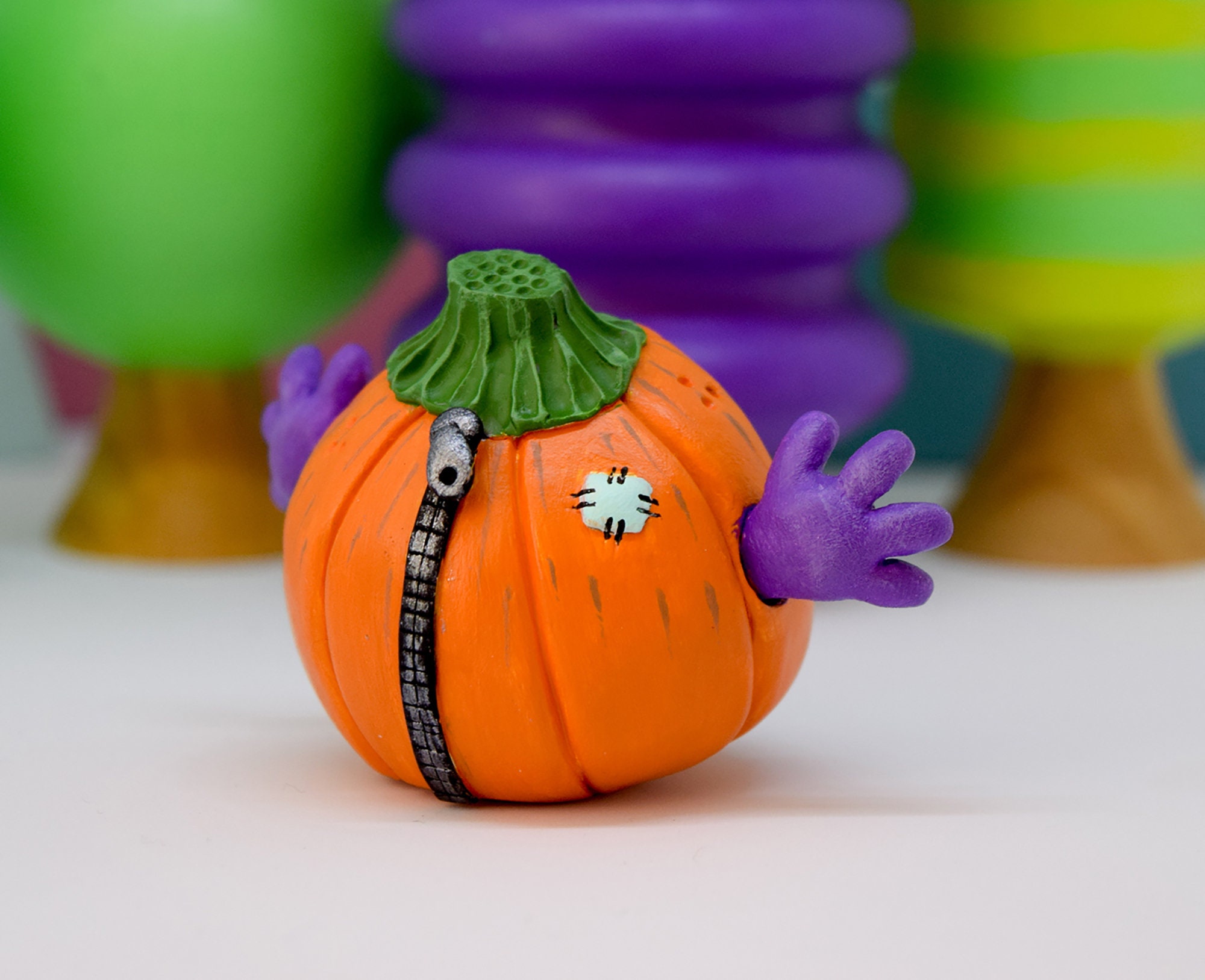 Pumpkin Costume, Halloween Figurine, Halloween Decoration - Etsy