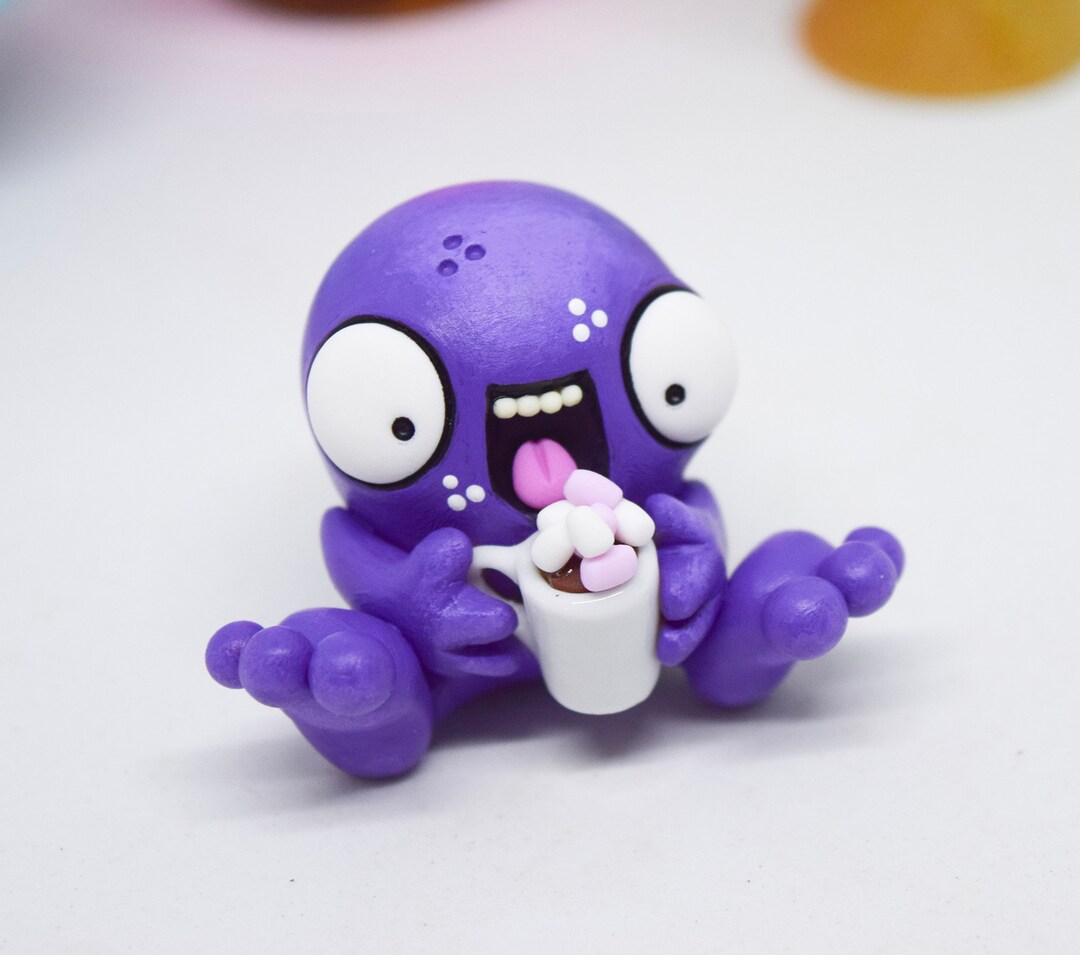 Cute Monster Figure, Shelf Ornament, Desk Buddy, Collectable Art - Etsy
