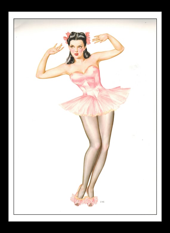 Alberto Vargas Vintage Esquire Years Pinup Illustration Sexy Etsy