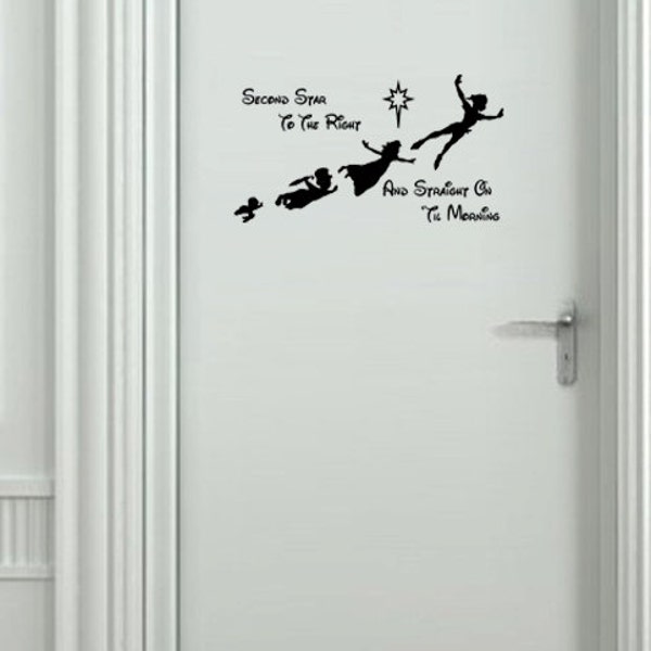 Peter Pan Wall Decal - Etsy UK