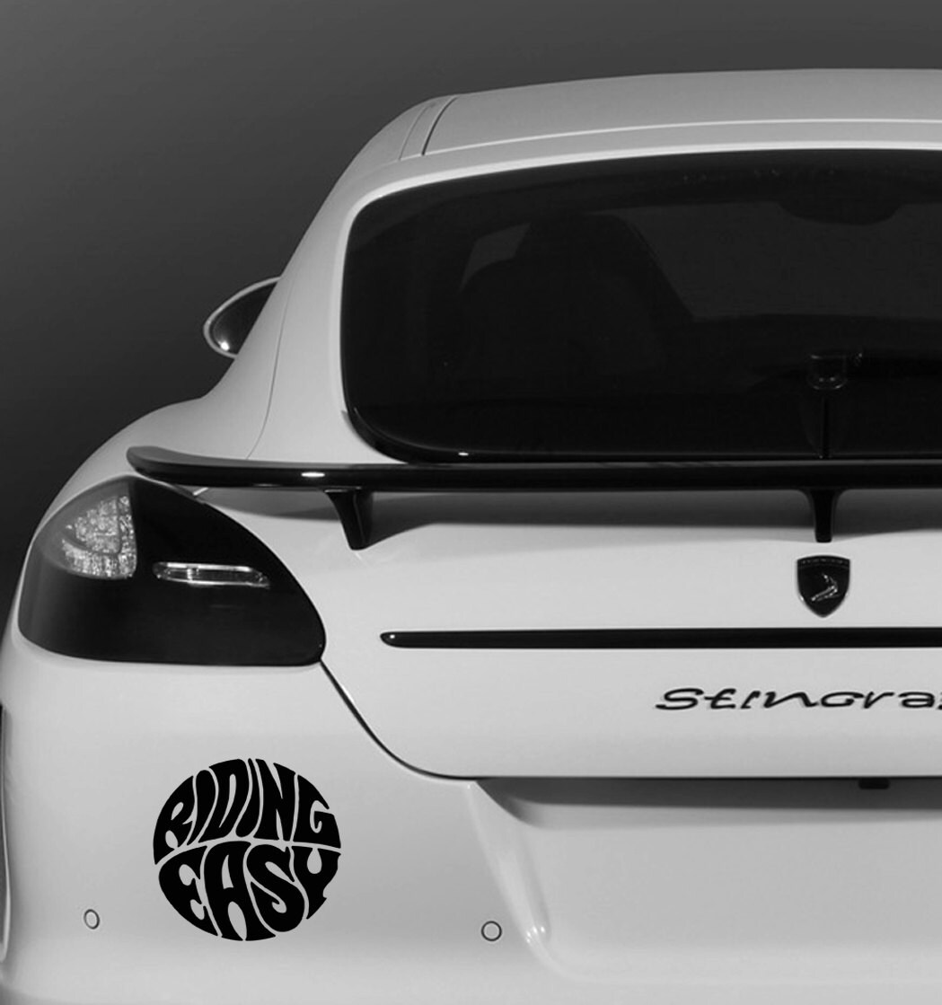 Riding Easy Quote Motto Car Bumper Vehicle Sticker Funny - Etsy