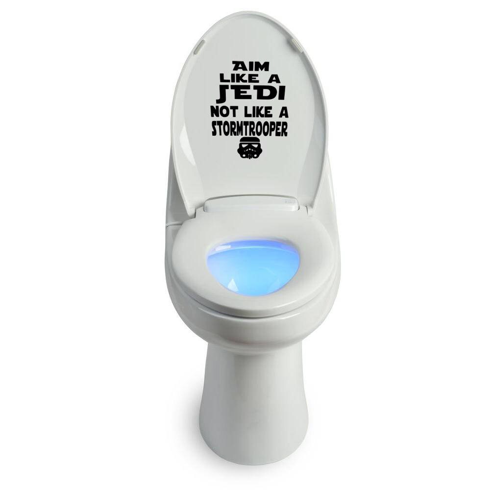 Aim Like A Jedi Not Like A Stormtrooper Toilet Bathroom WC Sticker ...