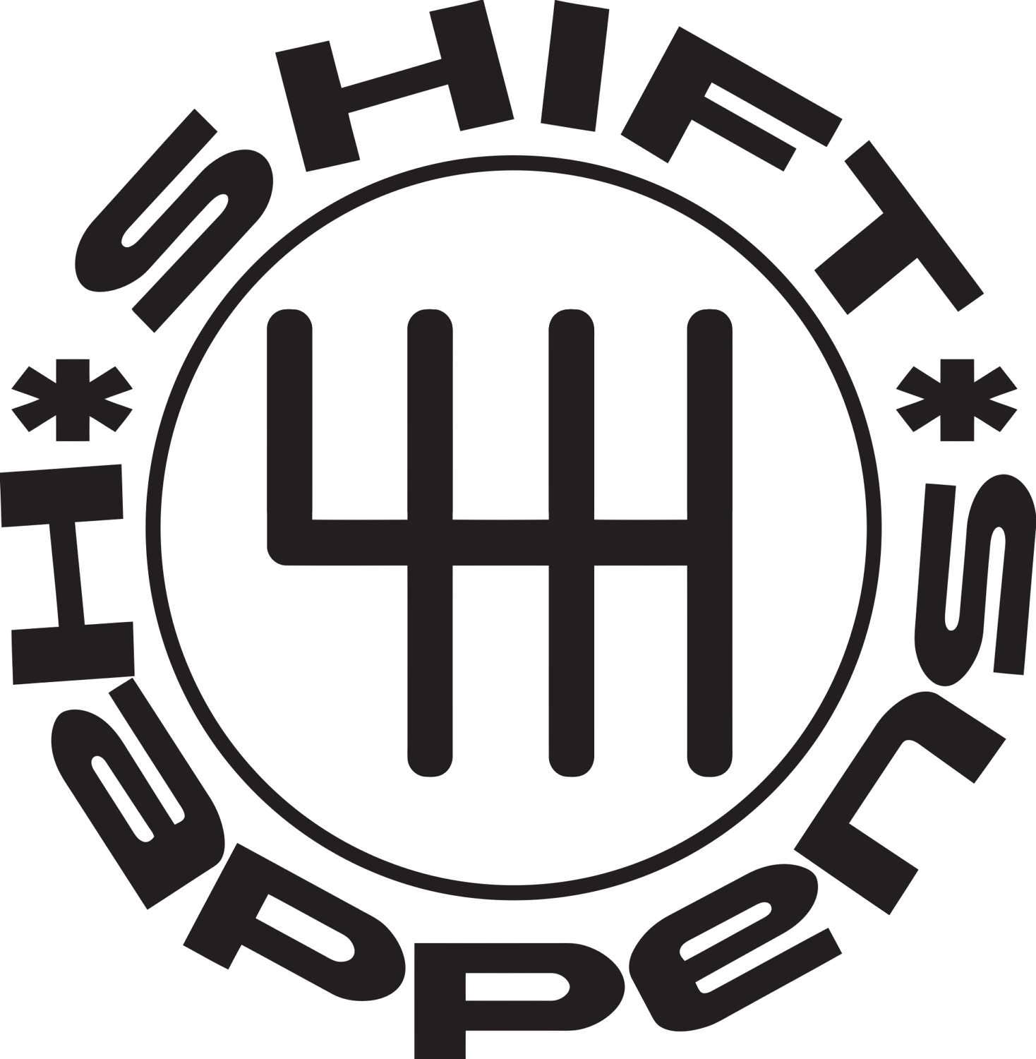 Shift Happens JDM Quote Motto Sign Logo Car Bumper Vehicle - Etsy