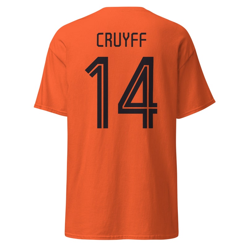 Johan Cryuff 14 Netherlands Style Football T-shirt - Etsy Australia