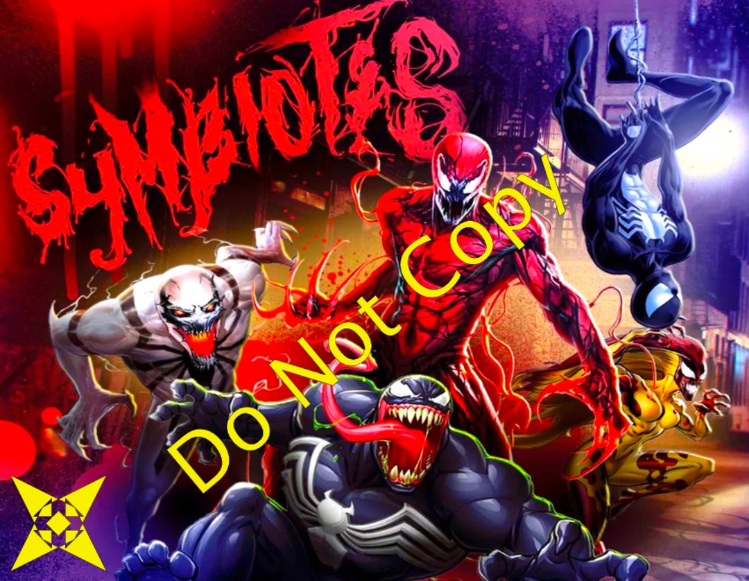 Symbiotes V3nom Marvel Digital File in Color Png,jpg,pdf, Svg - Etsy
