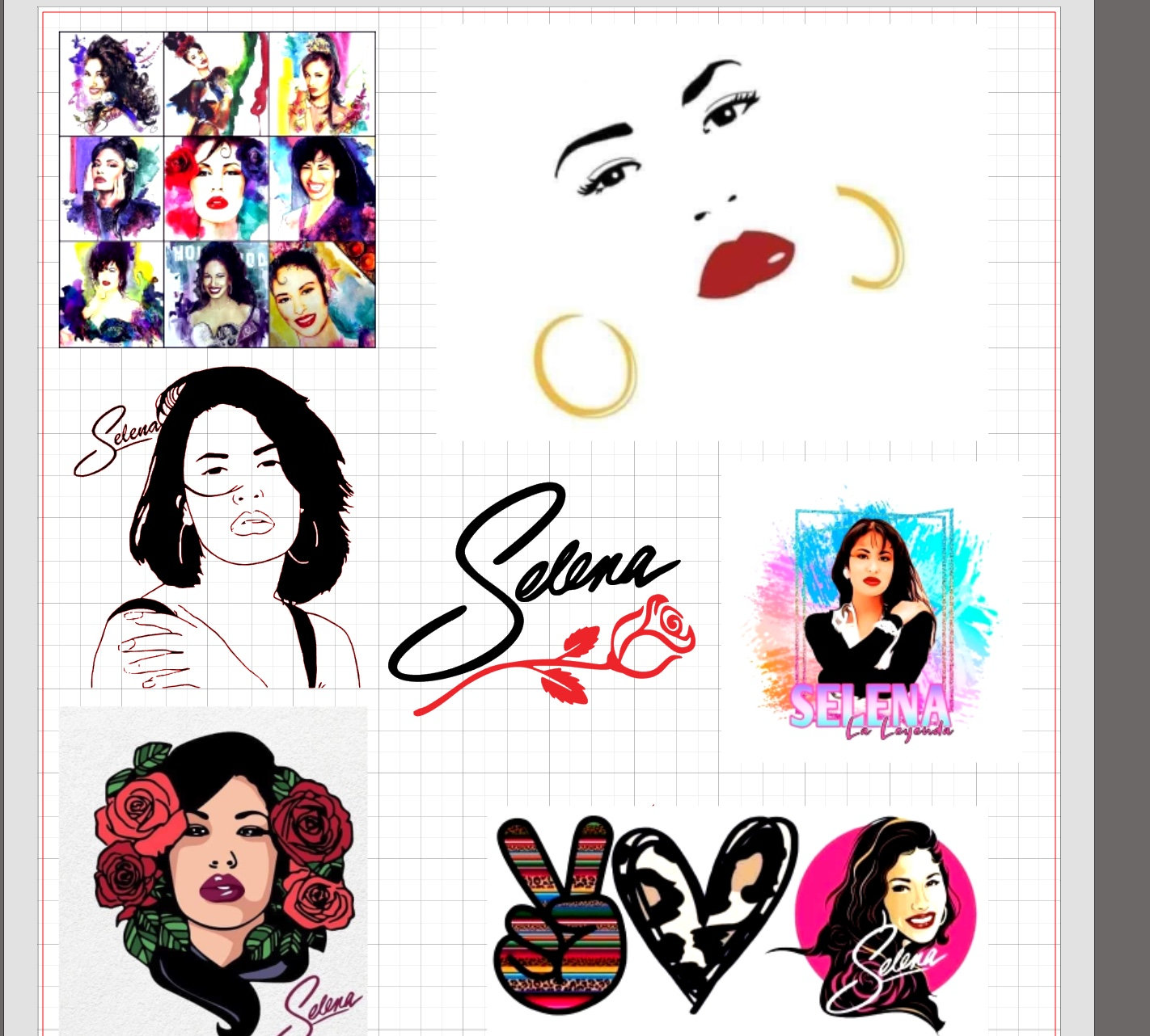 Selena Music Artist 11 Digital Files in Color Non Layered Png,jpg - Etsy
