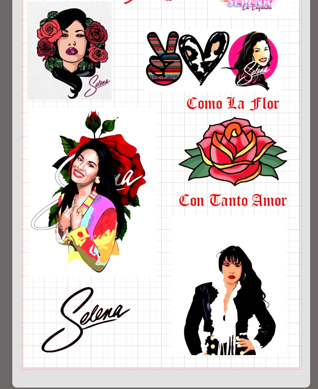 Selena Music Artist 11 Digital Files in Color Non Layered Png,jpg - Etsy