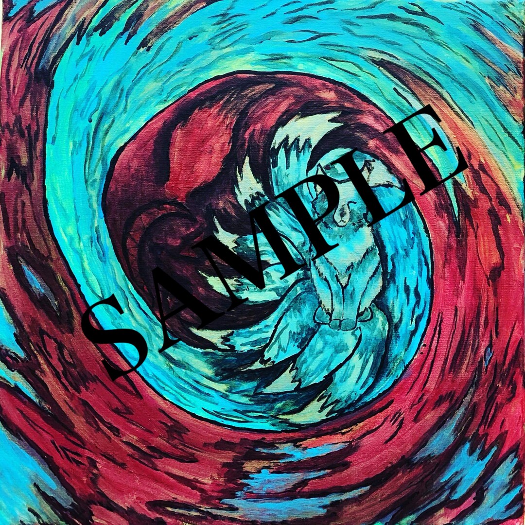 Legend of the Ten Tailed Fox - Art Print - Etsy