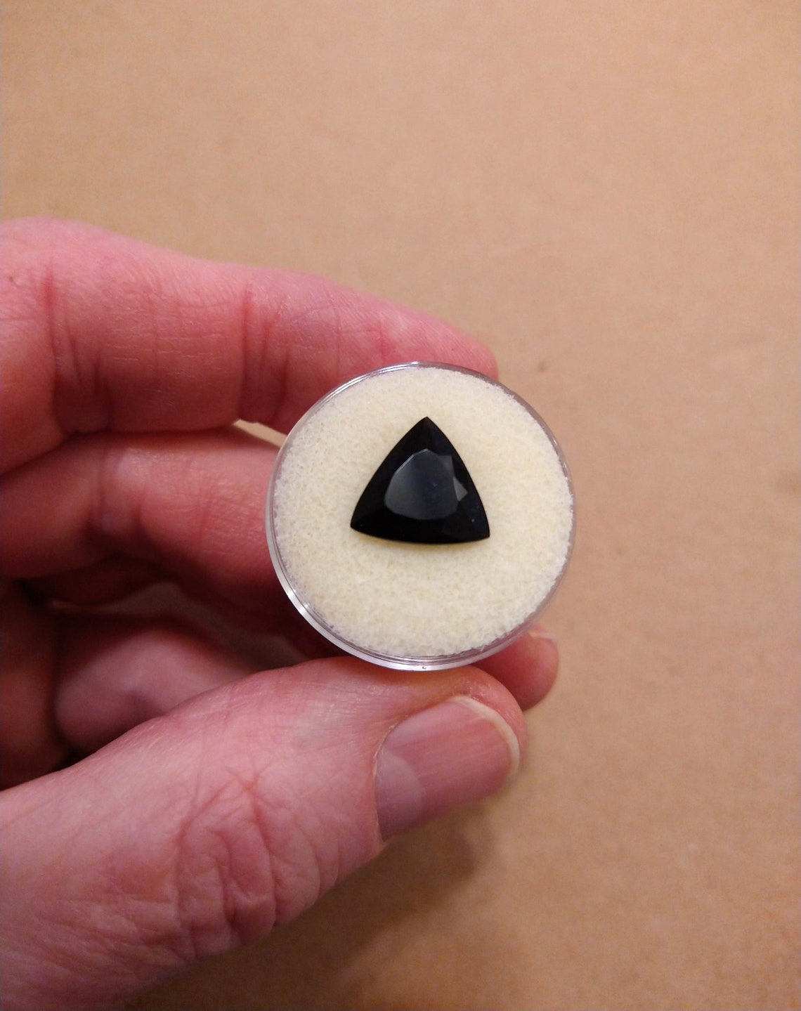 Trillion Faceted Tektite From Thailand. 4.36 Ct - Etsy