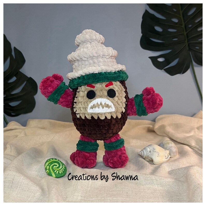 Felt Face for Crocheted Coconut Monster Pattern (3 Sets) ***felt Only ...