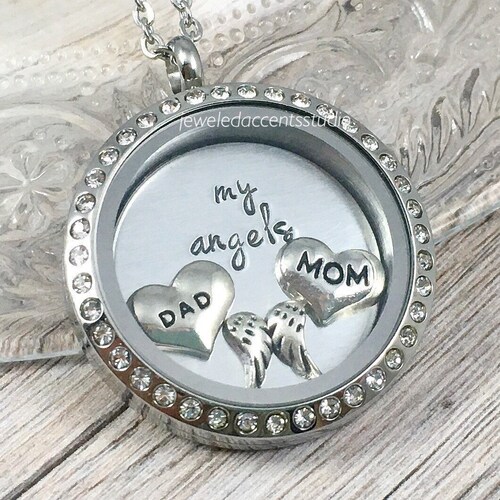 In Memory of Dad Locket in Memory Jewelry Memorial Gift Dad | Etsy