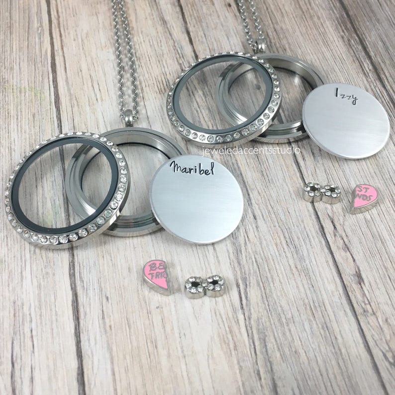 Matching Best Friend Lockets Best Friend Necklaces BFF | Etsy