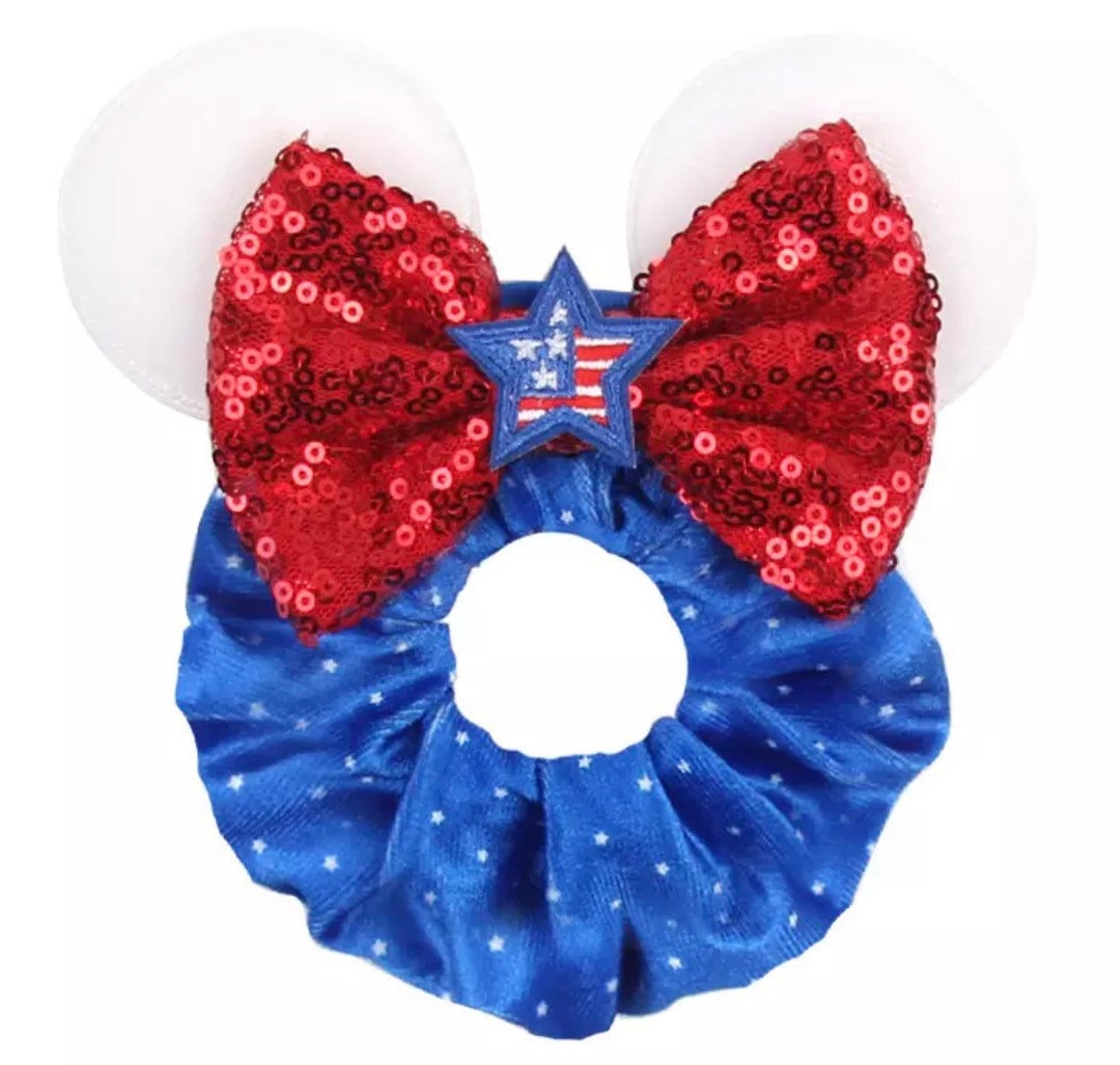 4th of July Mickey Mouse Ears, Minnie Mouse Ears, Red White Blue ...