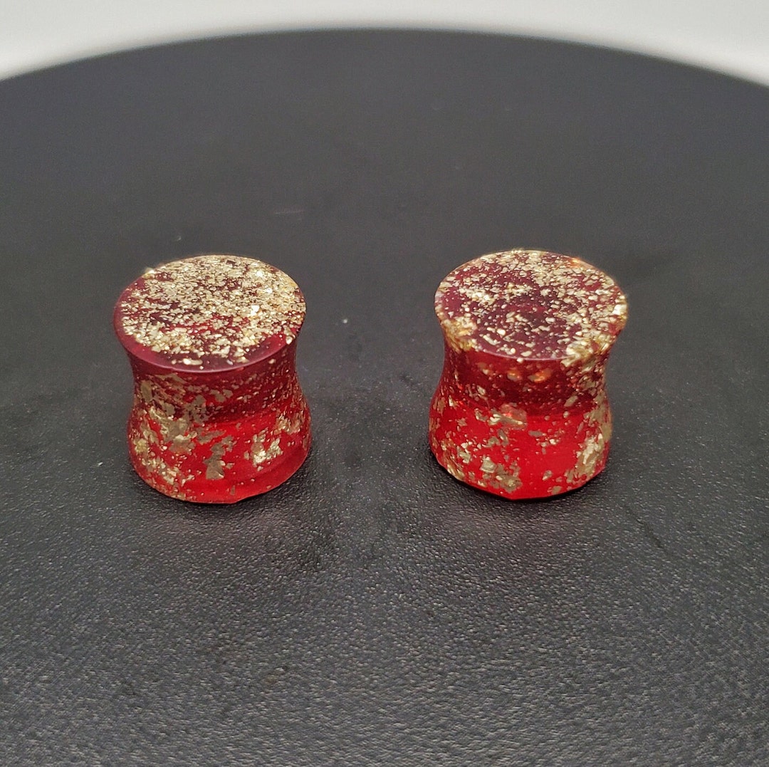 12mm royal Ruby Double-flare Plugs - Etsy
