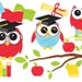 Graduation Owls Clipart Back to School Owls Clipart School Clip Art ...
