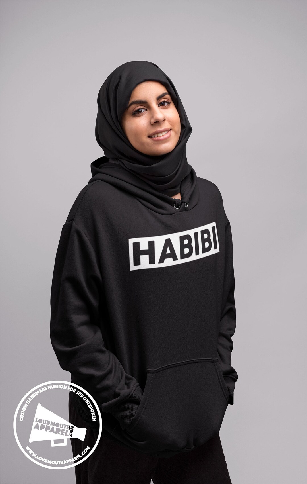 Habibi Love Hoodie Hooded Sweatshirt Arabic, Love, Couples, Love ...