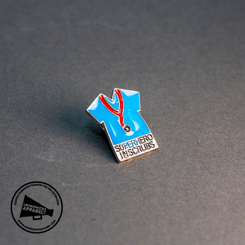 Nurse Doctor Superhero Enamel Pin Badge Lapel Pin Gift NHS Superhero in ...