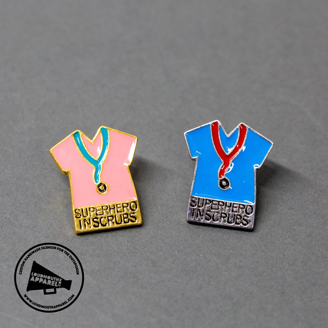 Nurse Doctor Superhero Enamel Pin Badge Lapel Pin Gift NHS Superhero in ...