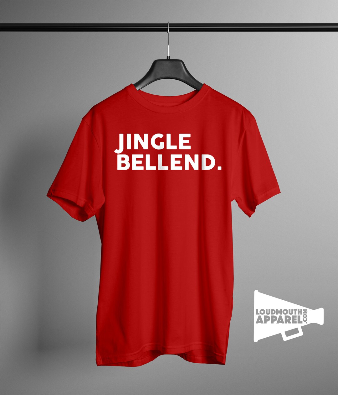 RED Jingle My Bellend Mens T-shirt Holiday Christmas Xmas Mischief ...