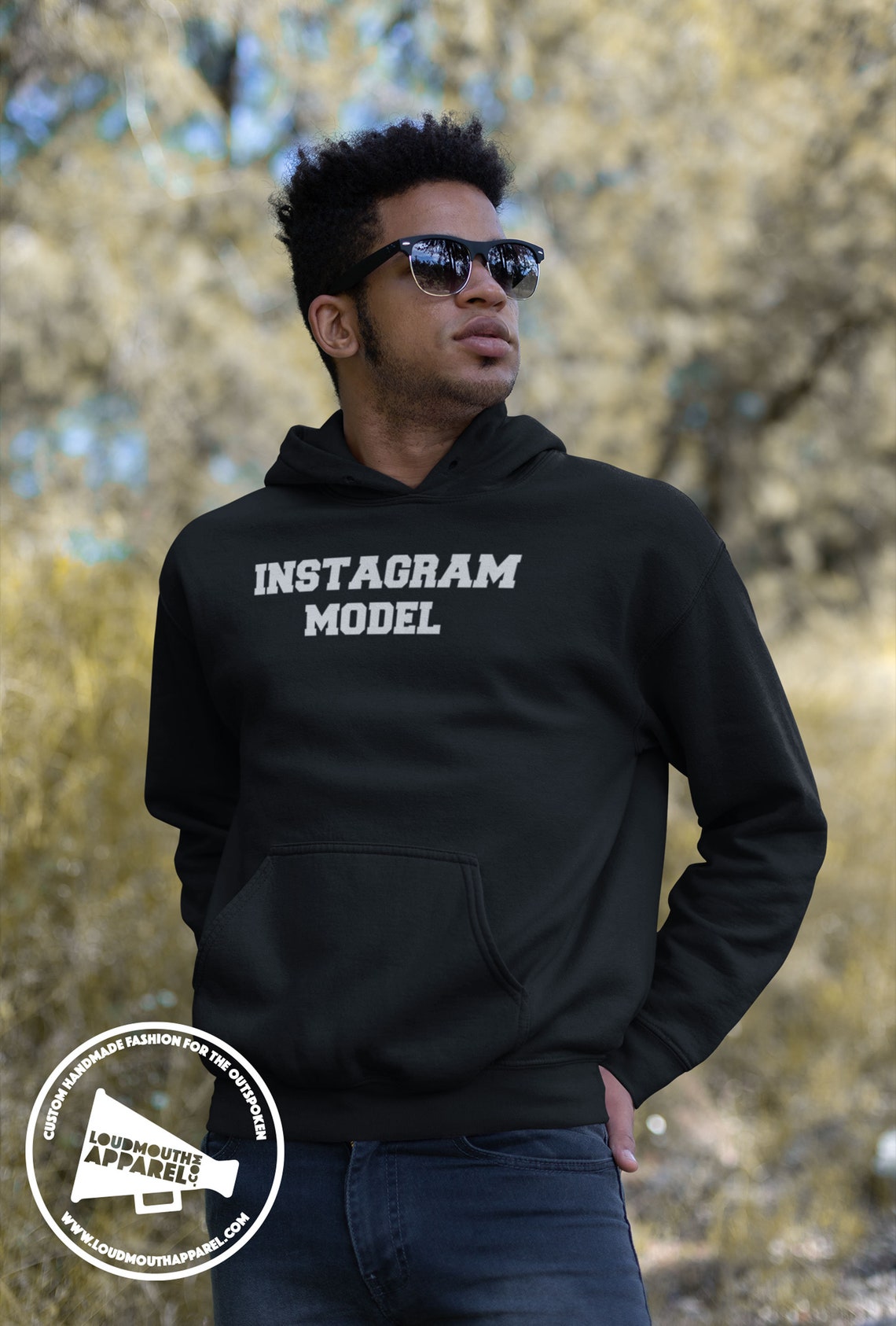Instagram Model Hoody Hooded Sweatshirt Insta Social Media - Etsy