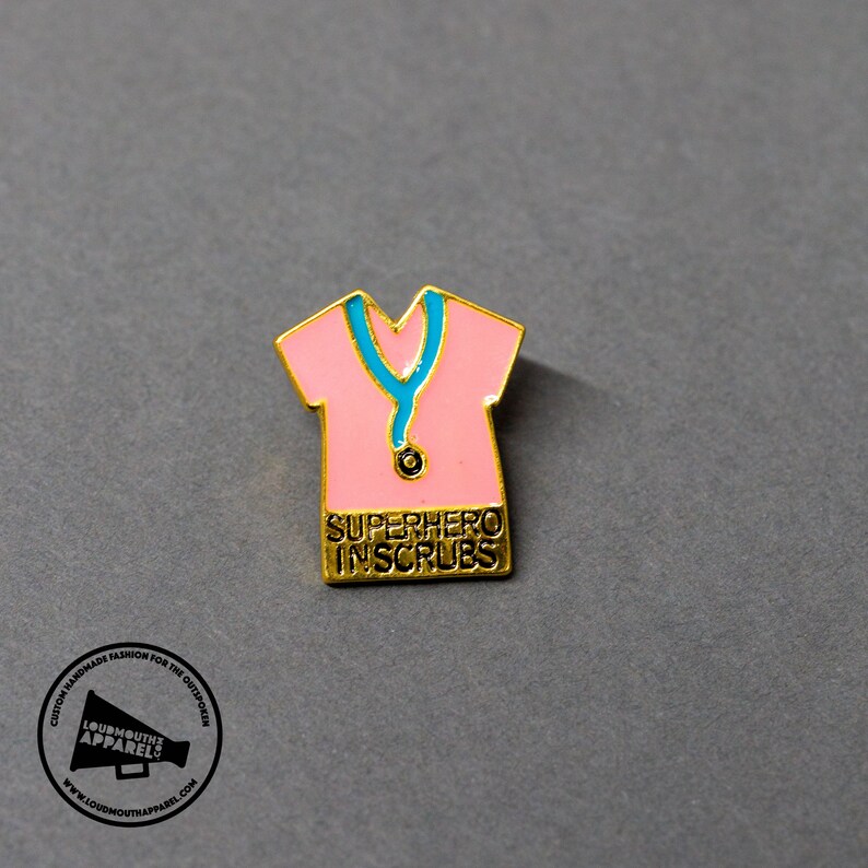 Nurse Doctor Superhero Enamel Pin Badge Lapel Pin Gift NHS Superhero in ...