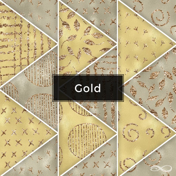 Gold Digital Paper Background Texture Metallic Paper Gold - Etsy