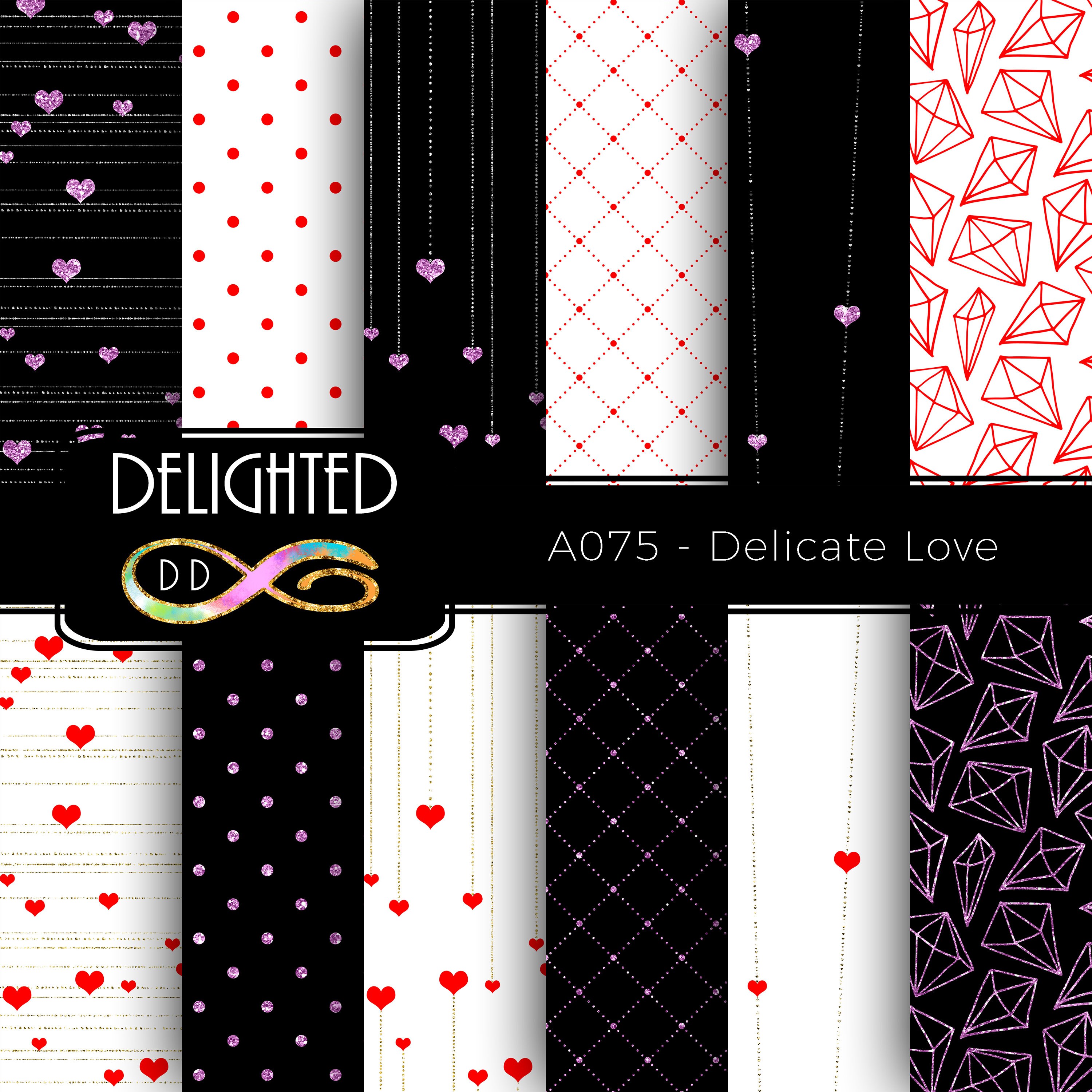 Valentine Digital Paper amour coeur Saint Valentin romantique - Etsy Canada