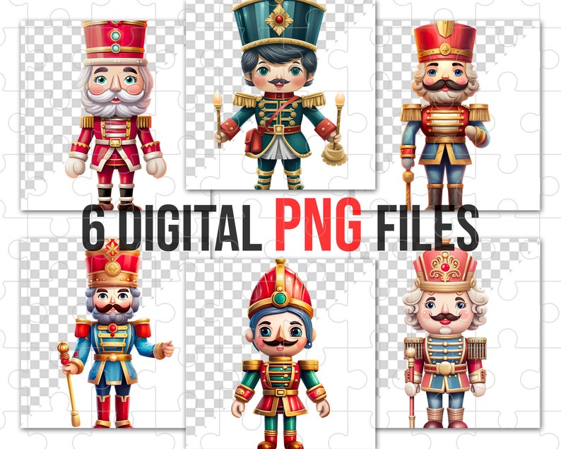 6 Transparent PNG Clipart Nutcracker Digital Clipart - Commercial Use ...