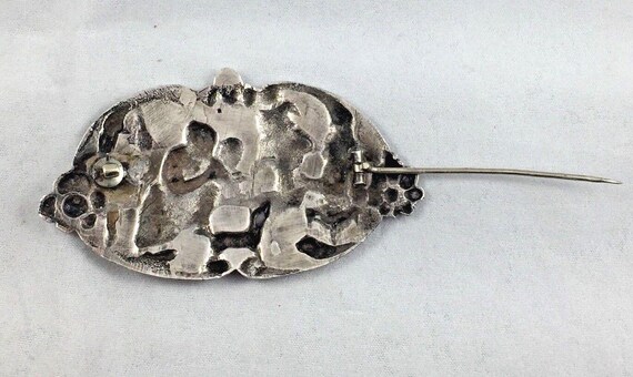 Vintage Figural Dutch 833 Sterling Silver Brooch/Pin … - Gem