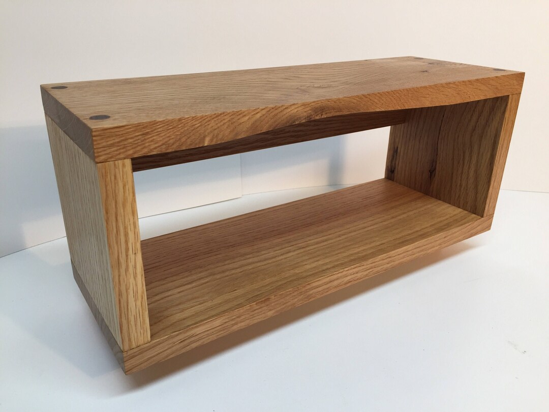 Solid Wood Box Shelf White Oak 6 Kitchen Bathroom Storage - Etsy
