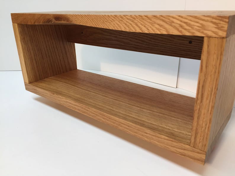 Solid Wood Box Shelf White Oak 6 Kitchen Bathroom Storage - Etsy