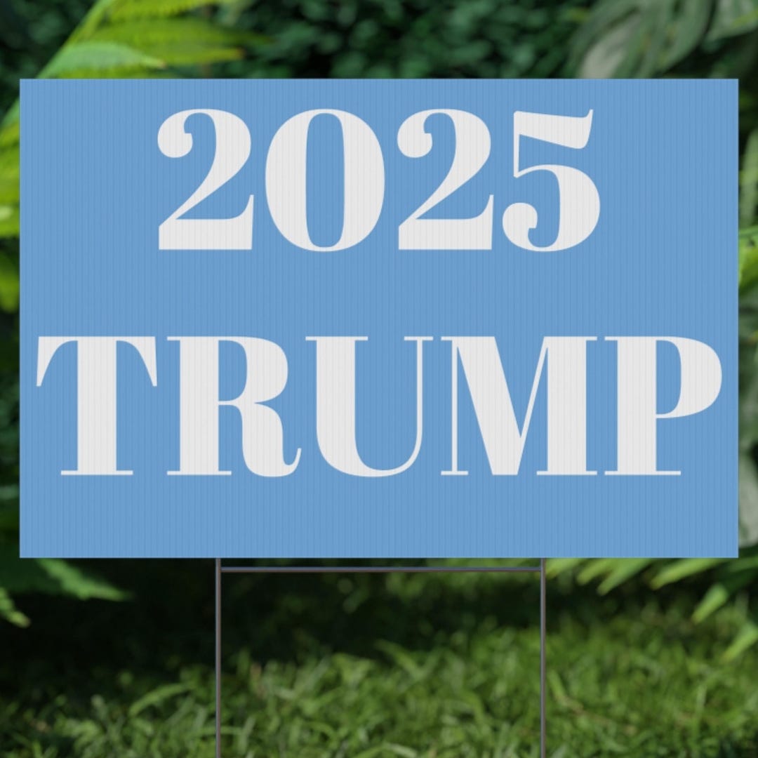 2025 Trump 2025 Make America Great Again Yard Sign With Stakes, Double ...