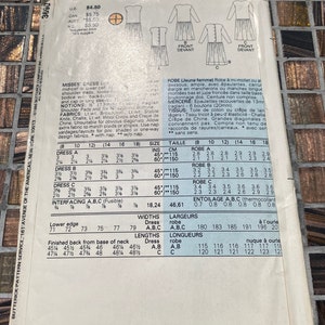 Vintage Butterick Fast & Easy Sewing Pattern 3690 Size 14-18 Misses ...