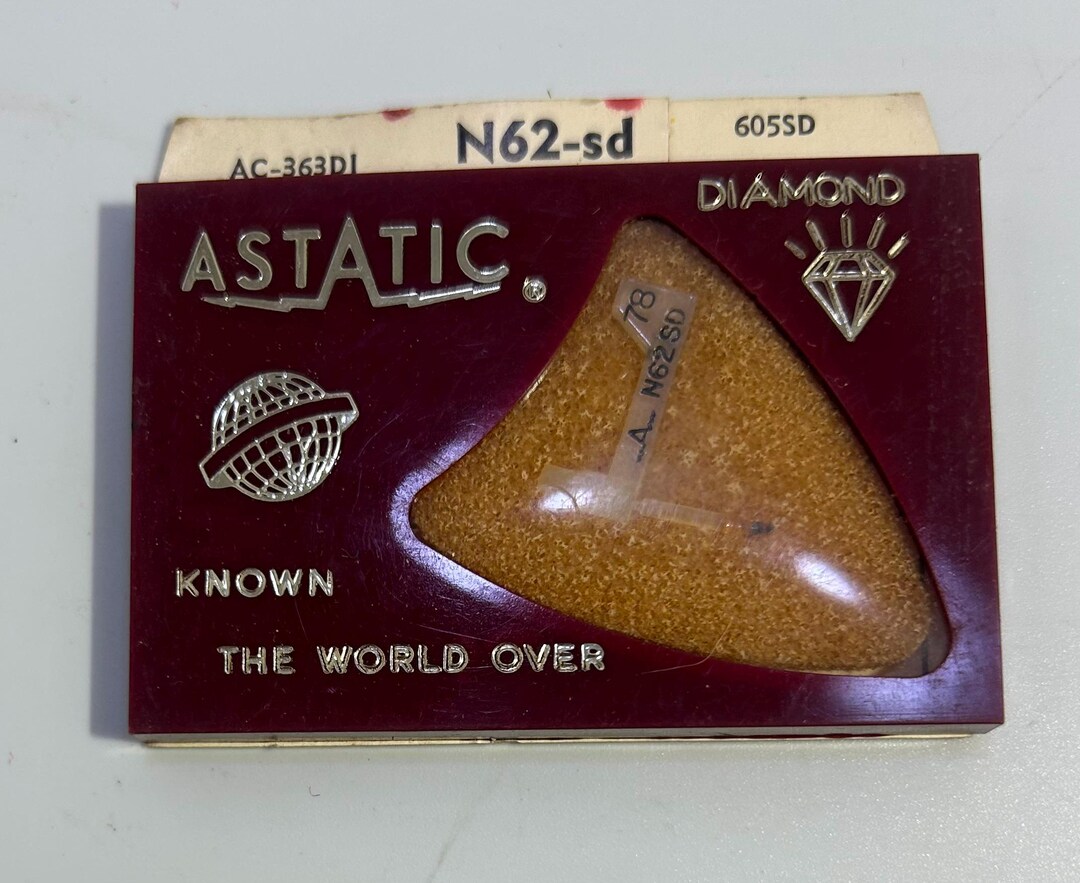 Vintage Astatic Diamond NOS Replacement Record Player Stylus/needle N62 ...