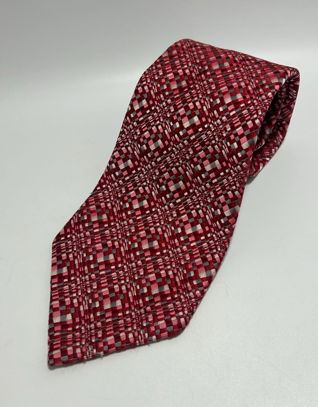 Vintage Don Loper Kleinhans Buffalo Pink, Red, Wide Plaid/stripe ...