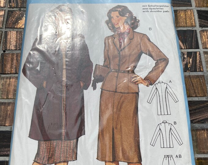 Vintage Burda Sewing Pattern 8201 Size Misses 16-44 Long or Short ...