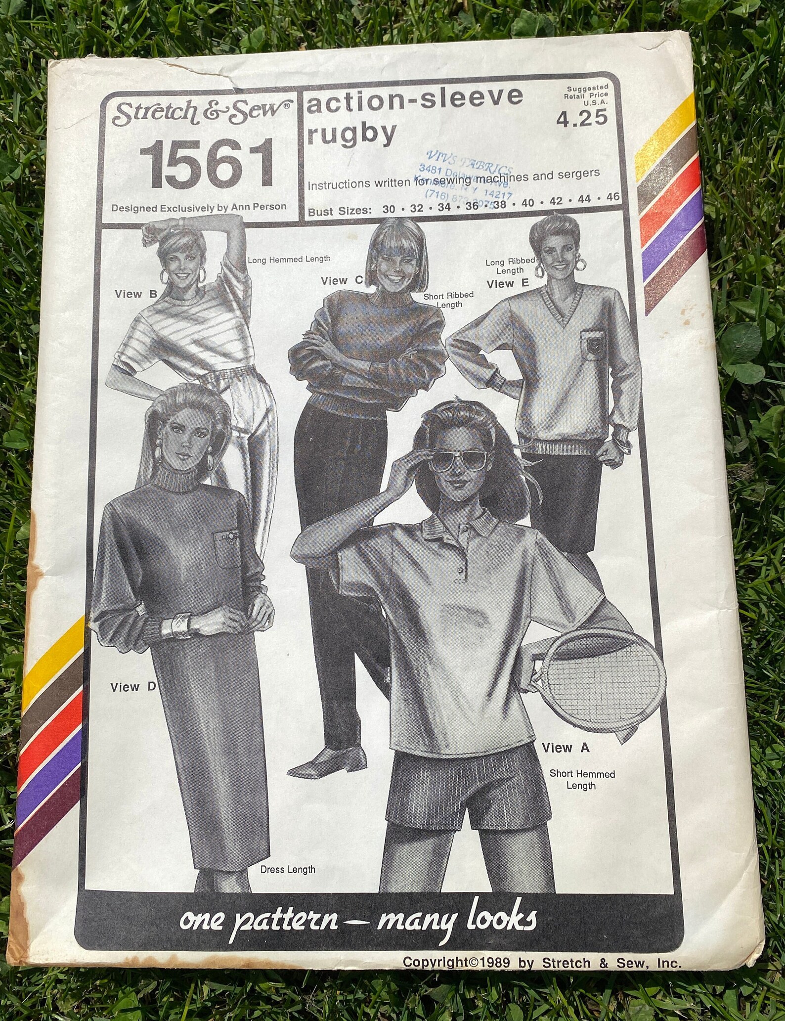 Vintage Stretch & Sew Sewing Pattern 1561 Bust Size 30-46 - Etsy