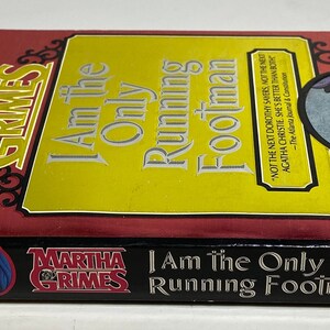 Vintage 'I Am the Only Running Footman' by Martha Grimes Paperback Book ...