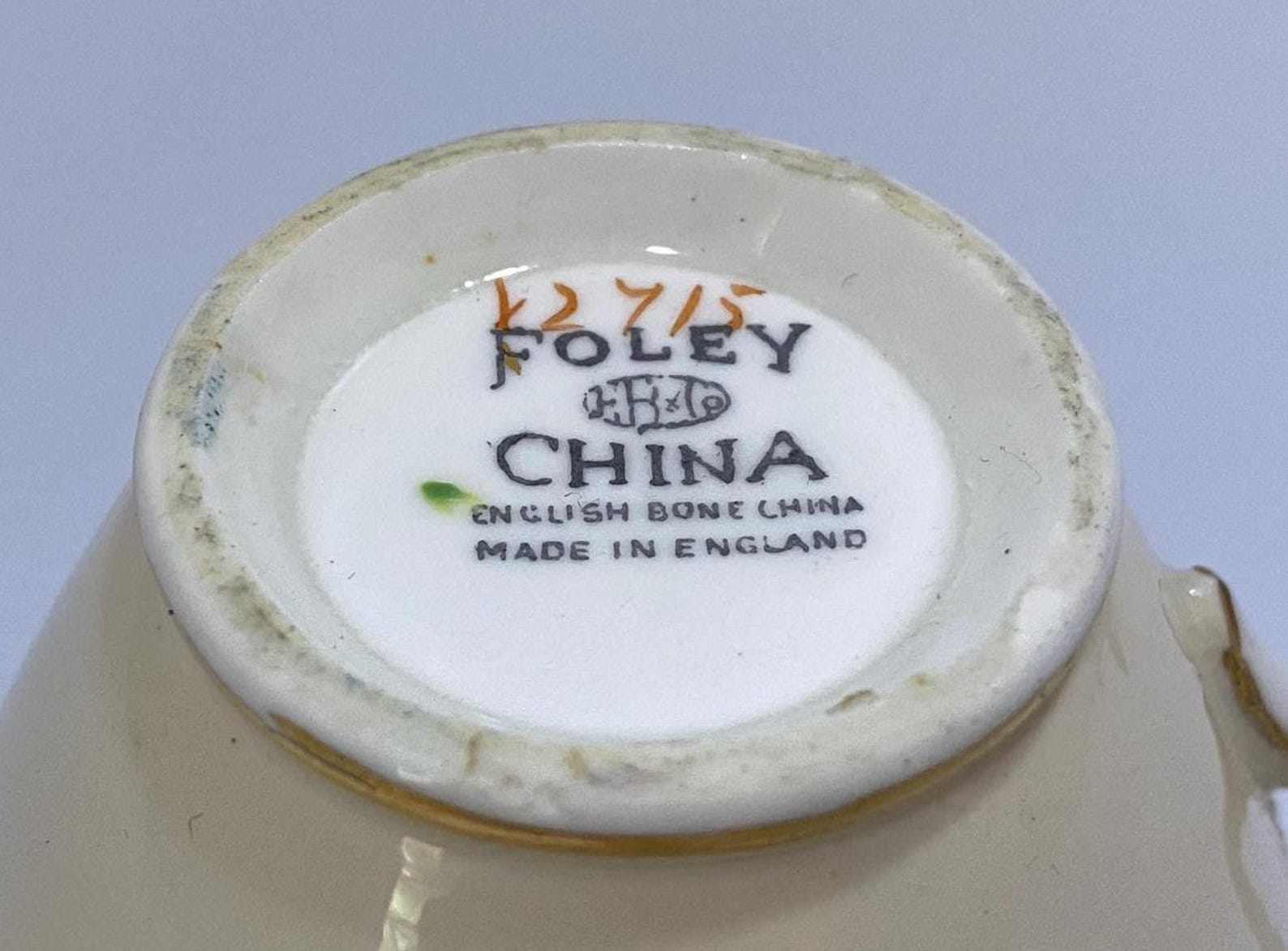 Vintage Foley Bone China Blue Flower Design Teacup and Saucer Set - Etsy